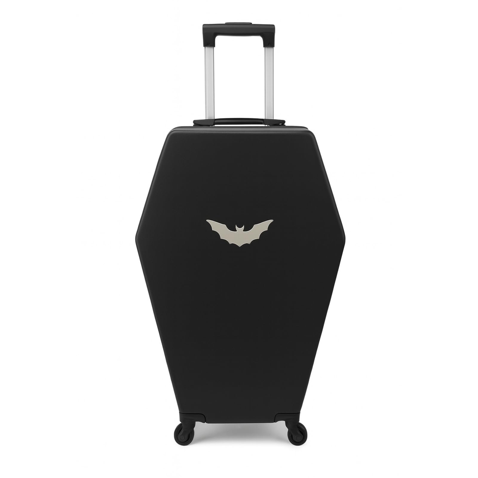 Coffin Suitcase 26.5 Inch Gothic Luggage Black Hard Shell Spinner Carr ...