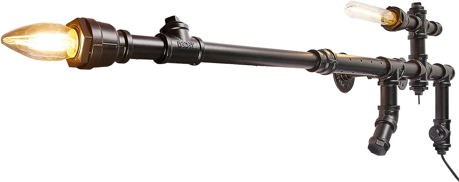 Industrial Pipe Gun Lamp Sniper Wall Art Display Pipe Design - Steampu ...