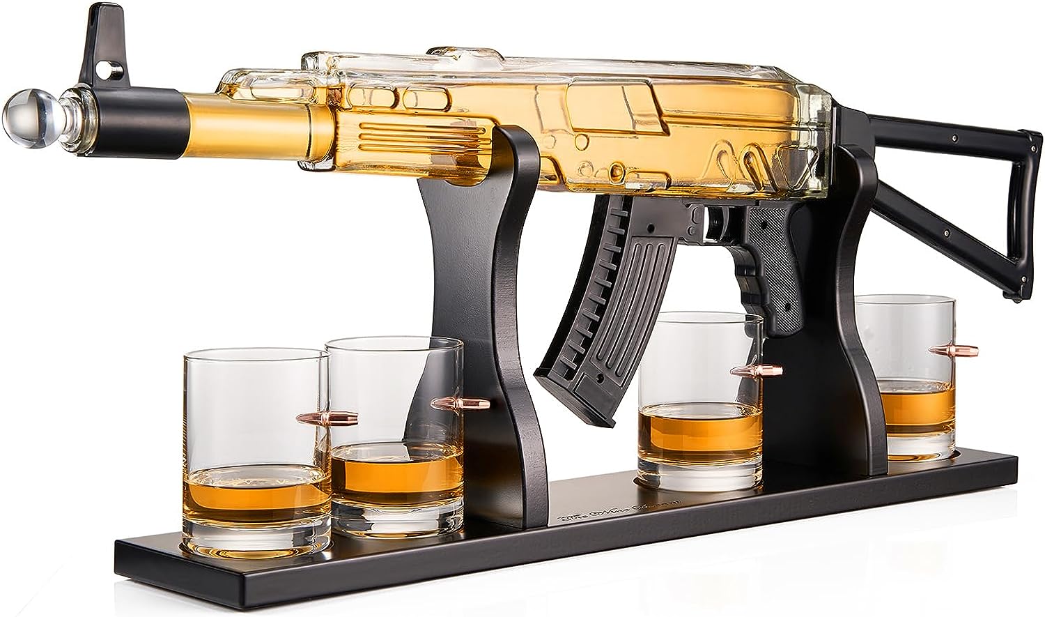 Gun Whiskey Decanter Set - Limited Edition, Silencer Stopper - 710 ml ...